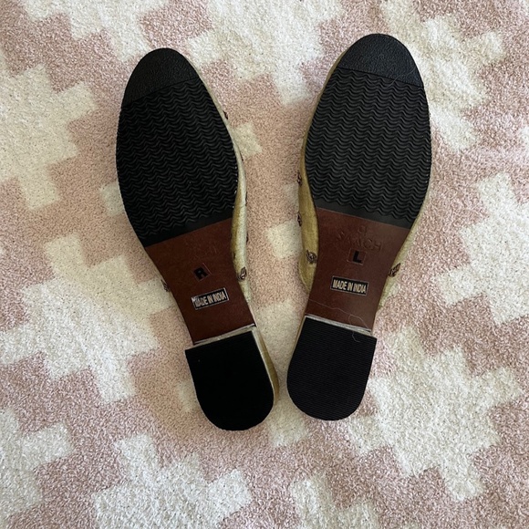 SAACHI | Shoes | Saachi Green Silk Beaded Mules Sz 9 Nwot | Poshmark